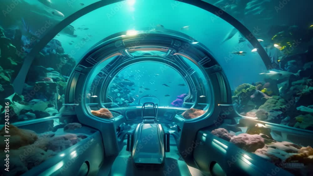 Car Driving Through Underwater Tunnel, An Incredible Subaquatic Journey ...