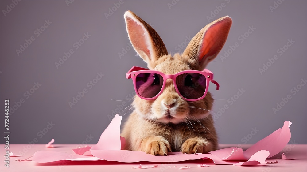 Easter Bunny Pattern. Bunny wire and an egg-shaped fiber optic cable ...