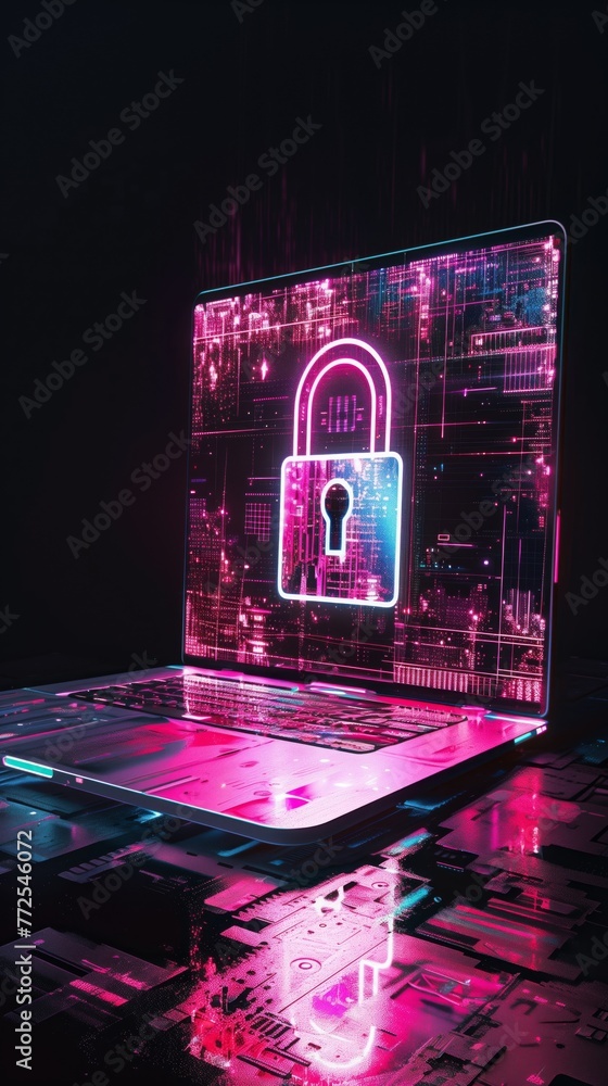 Cybersecurity, encryption, secure access to personal data, Internet ...