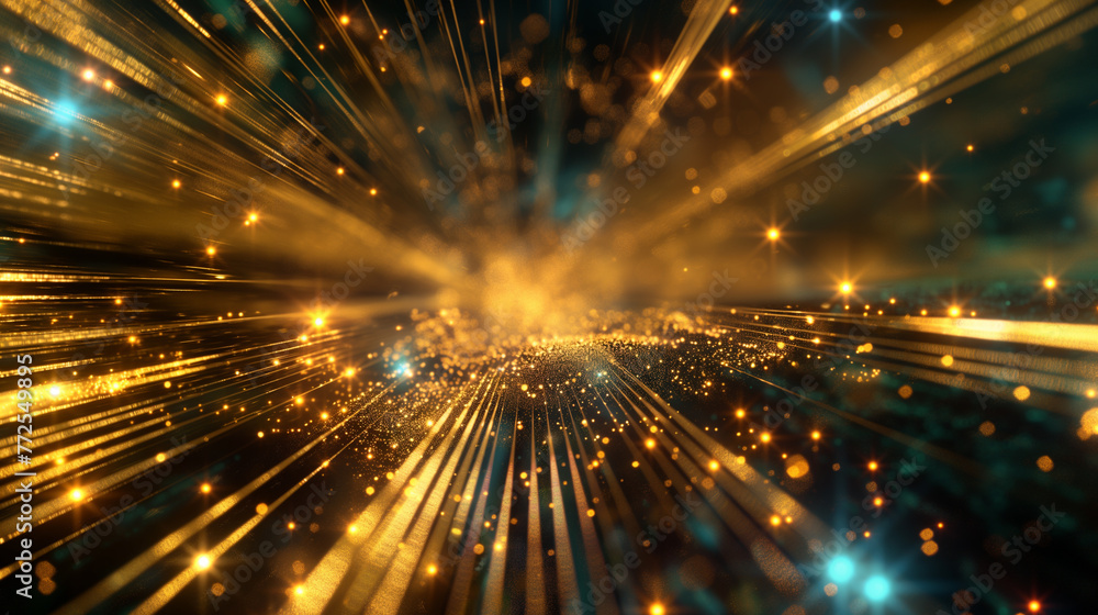 Dazzling laser rays light, rotation energy fiber optic,Solar energy ...