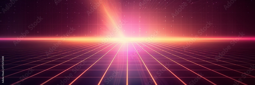 Channel the energy of the 80s with this synthwave background. A ...