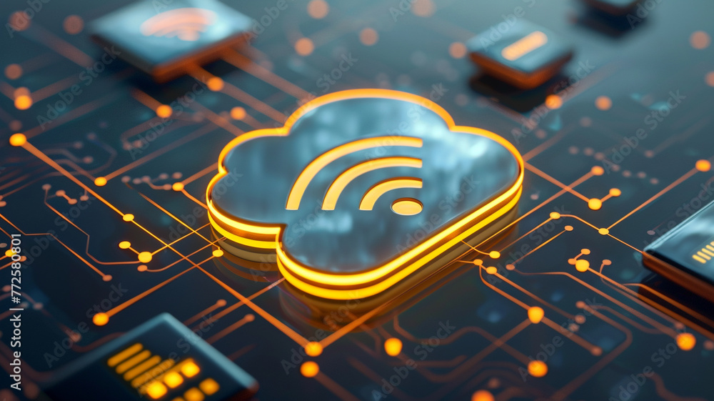 Wi-fi networking Internet connection symbol logo, cyber speed hotspot ...