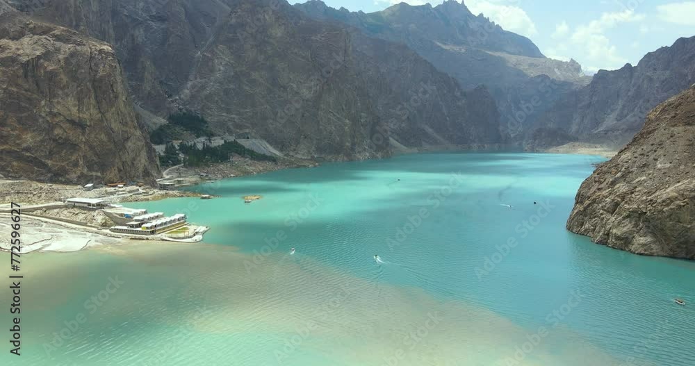 Attabad Lake and Mountains of Hunza - Boating in the Attabad Lake ...
