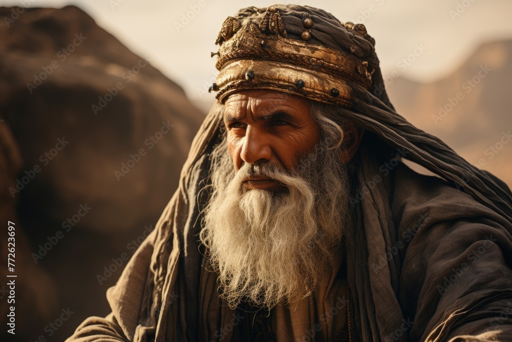 Royal legacy: king Salomon, an iconic biblical figure known for wisdom ...