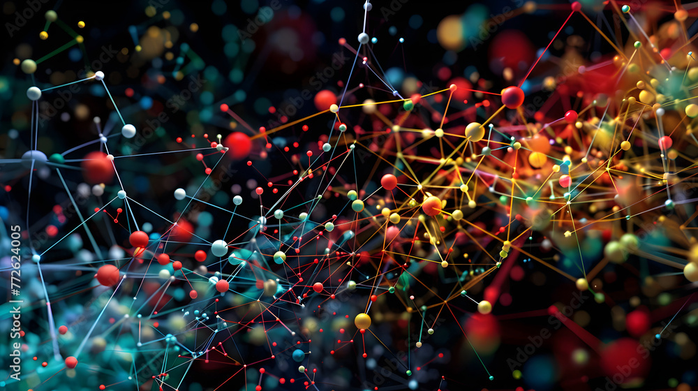 Fascinating Display of A Detailed Knowledge Graph Stock Photo | Adobe Stock