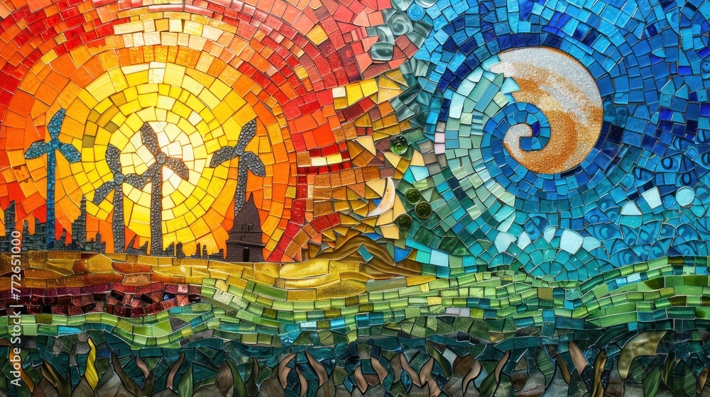 Power play: A mosaic masterpiece illustrates how entrepreneurs harness ...