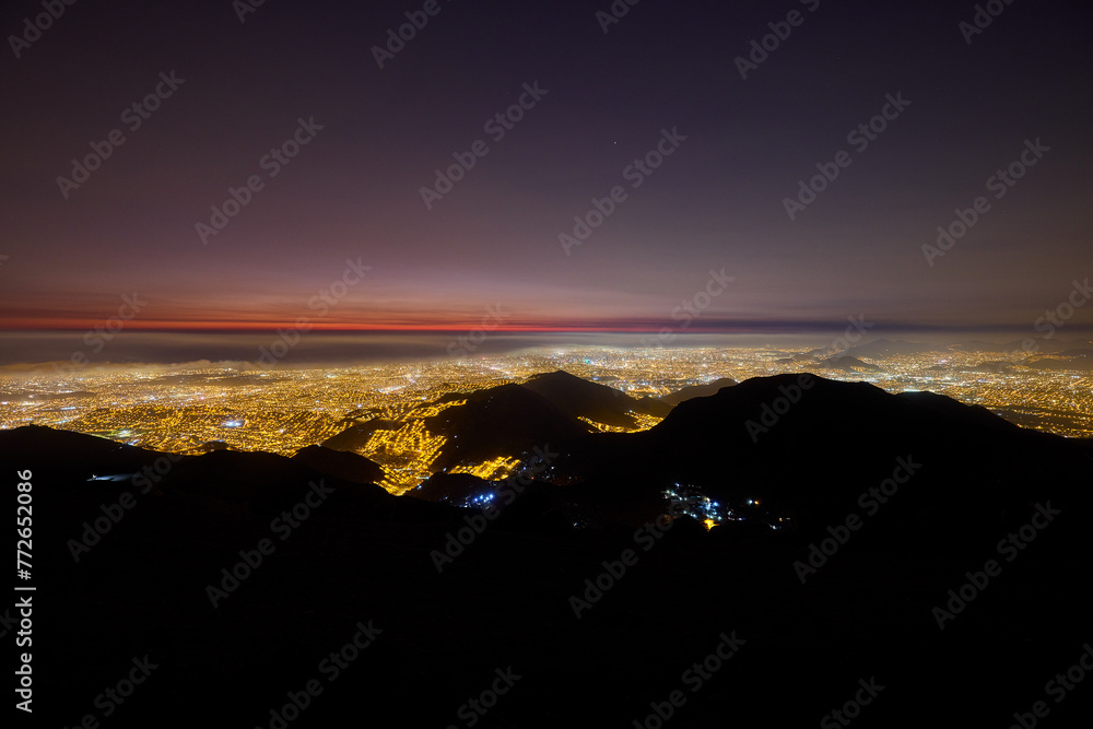 Lima, the capital city of Peru, is often shrouded in mist and fog due ...