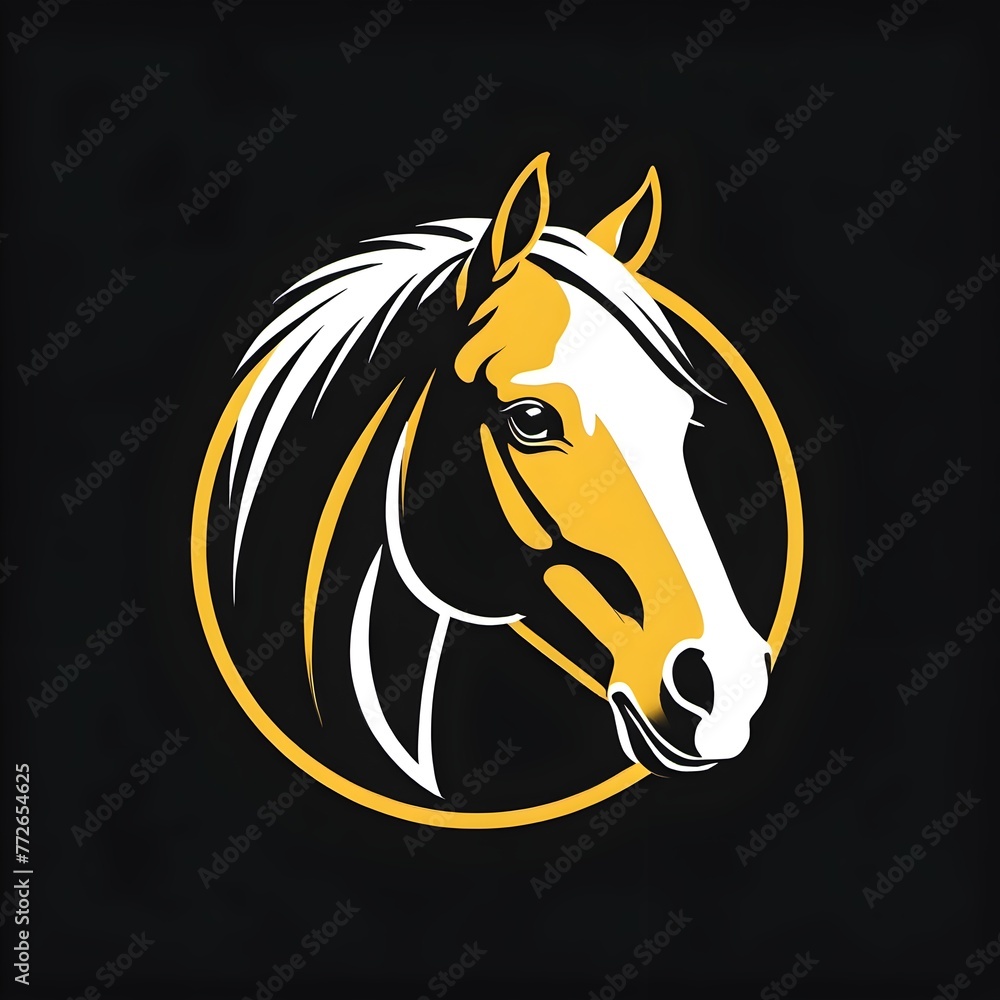 horse head logo, horse vector logo Full face a horse head silhouette ... horse head logo, horse vector logo Full face a horse head silhouette ...