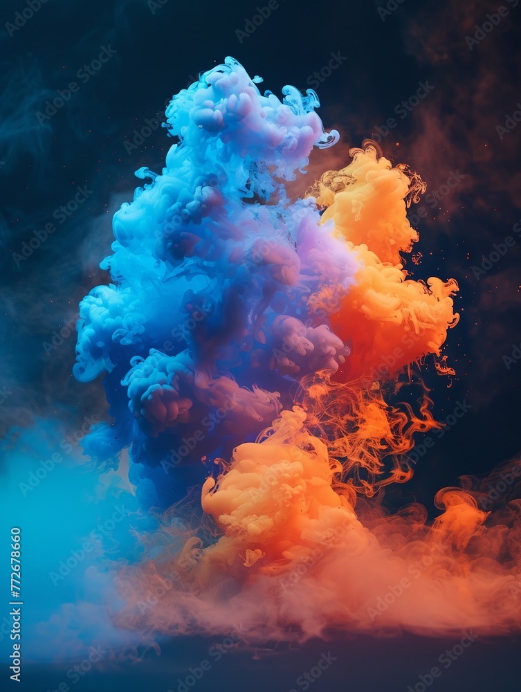 Mimic the flow of liquid Very high resolution images smoke bombs ...