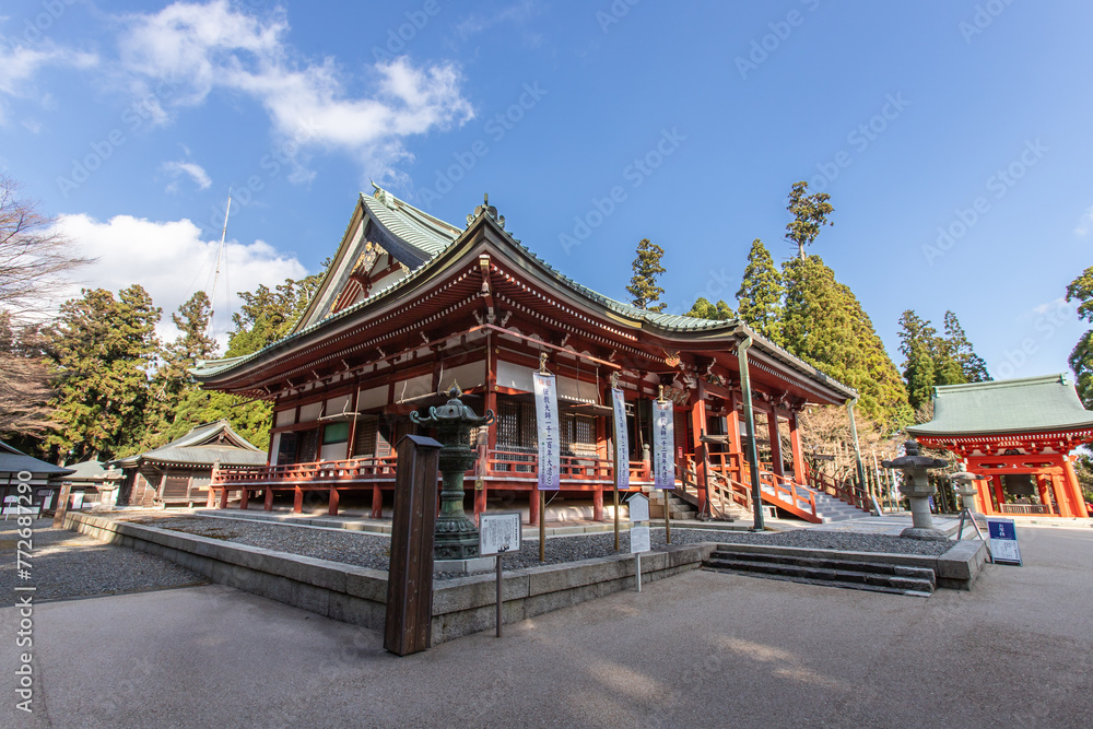 Shiga, JAPAN - Dec 3 2021 : Grand Lecture Hall (Daikodo) in Enryakuji ...