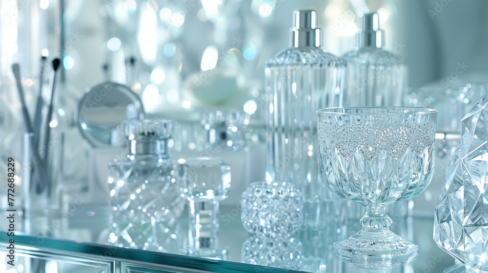 Creating a luxurious ambiance these crystal chic podiums stand tall ...