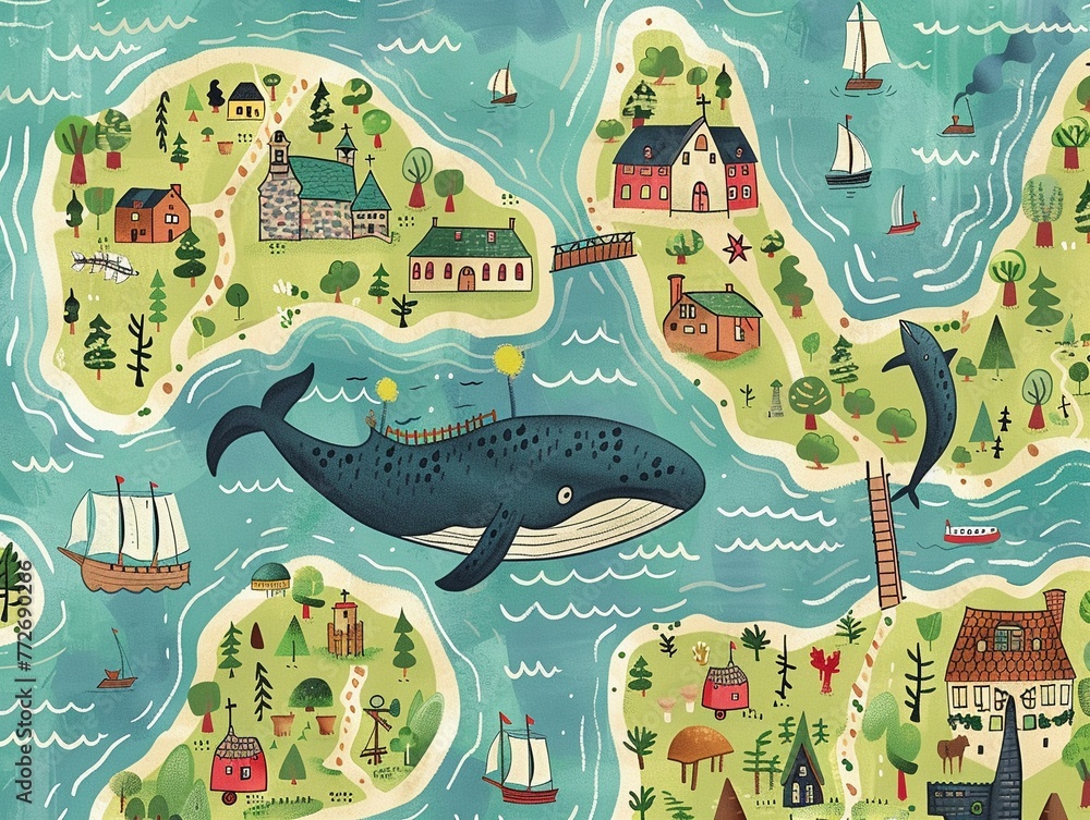 Playful hand-drawn map of Pauls missionary journeys Stock Illustration ...