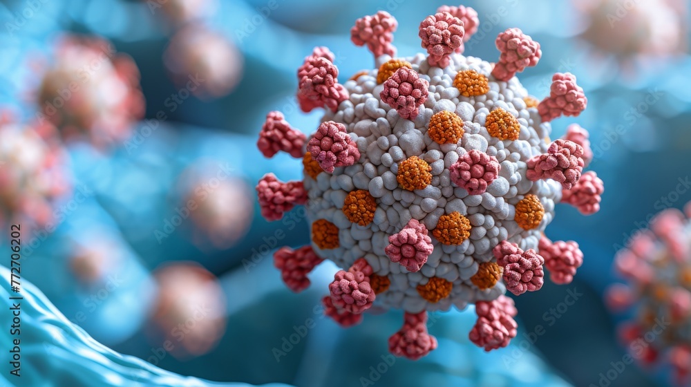 3D illustration depicting the influence of estrogen on the human body ...