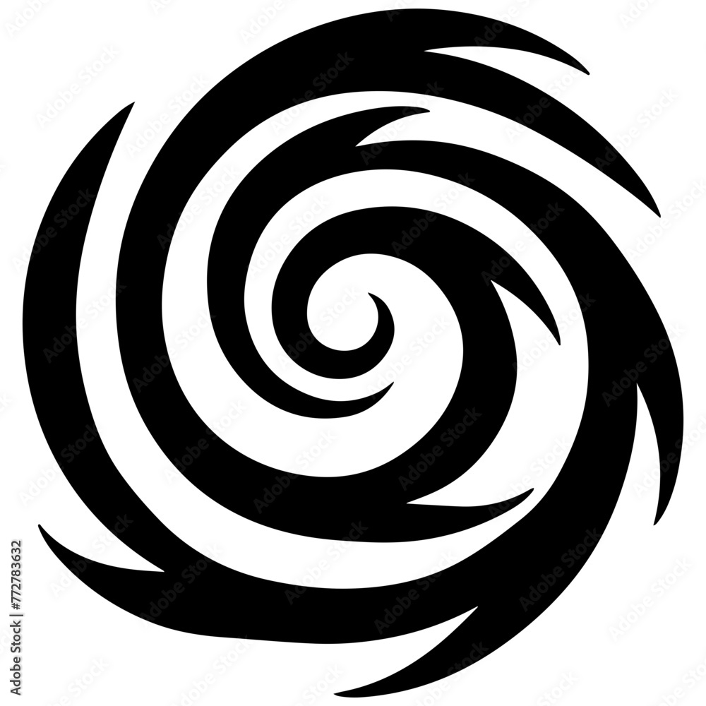 Hurricane symbol Hurricane, Weather icon, simple vector svg ...