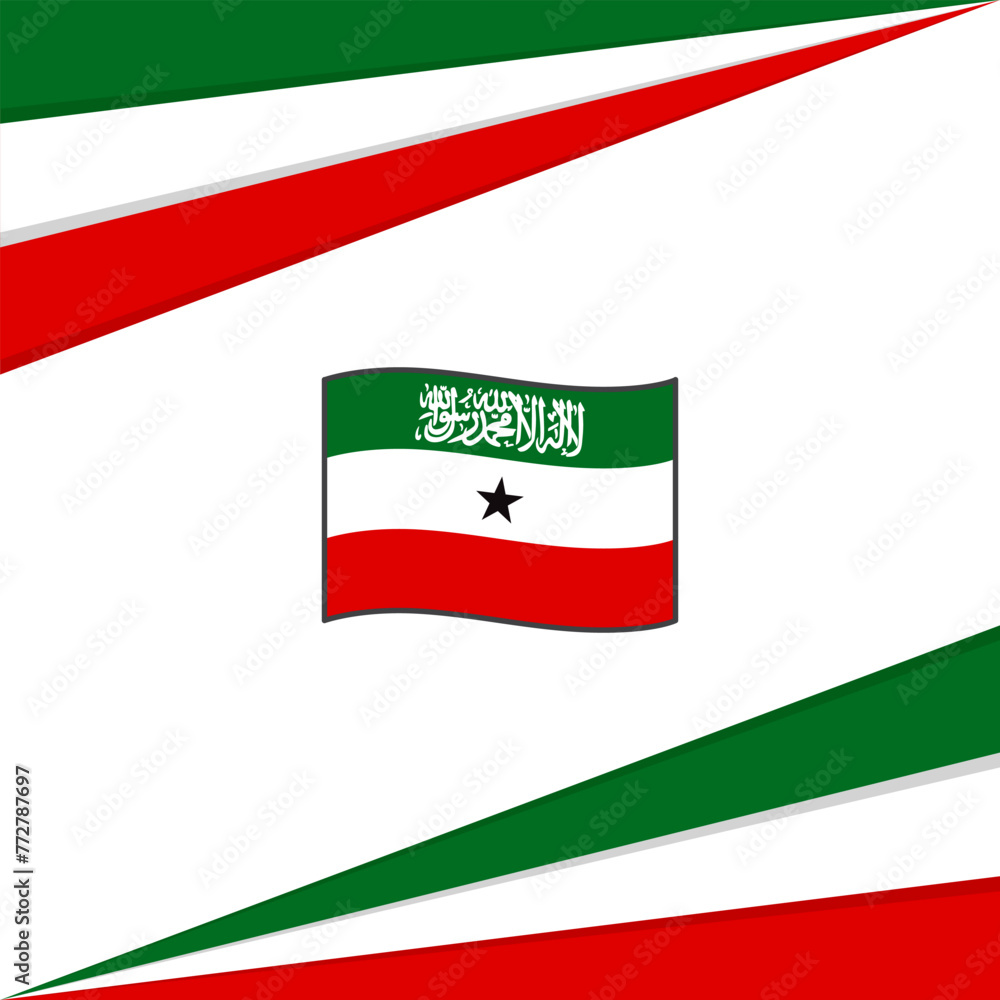 Somaliland Flag Abstract Background Design Template. Somaliland ...