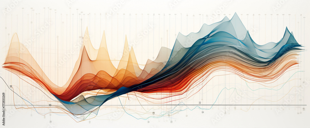 Explore the elegance of market dynamics, as a minimalist graph distills ...