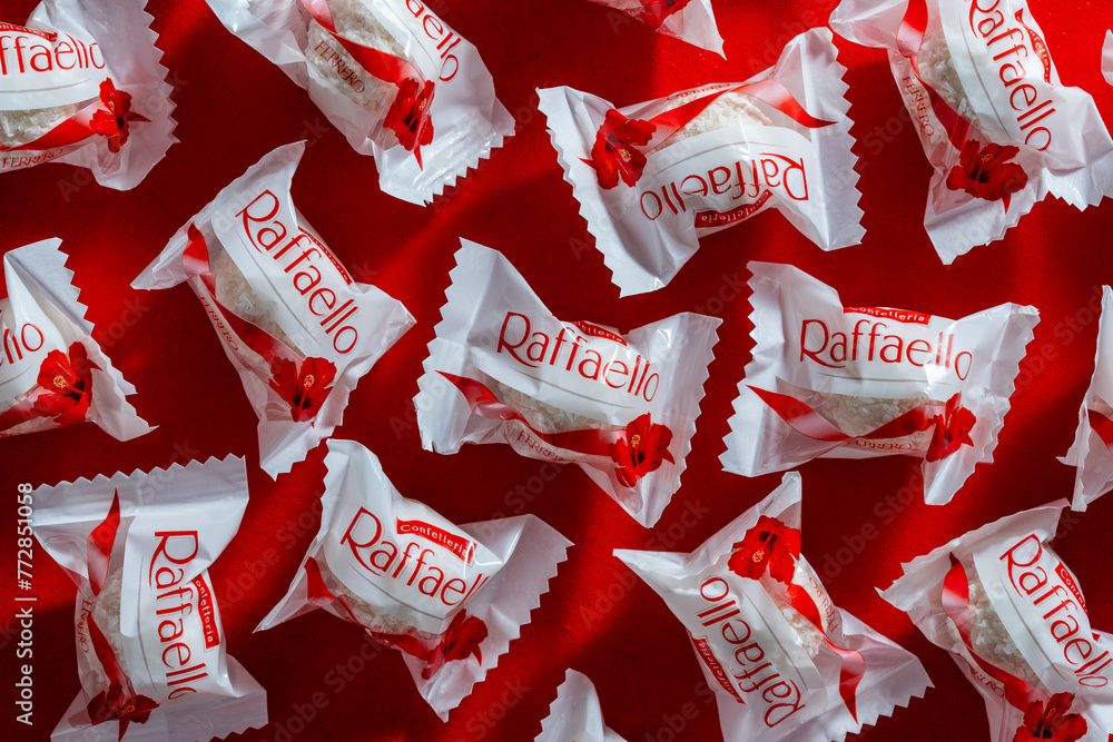 Tasty of Ferrero Raffaello premium sweets produced by the Italian ...