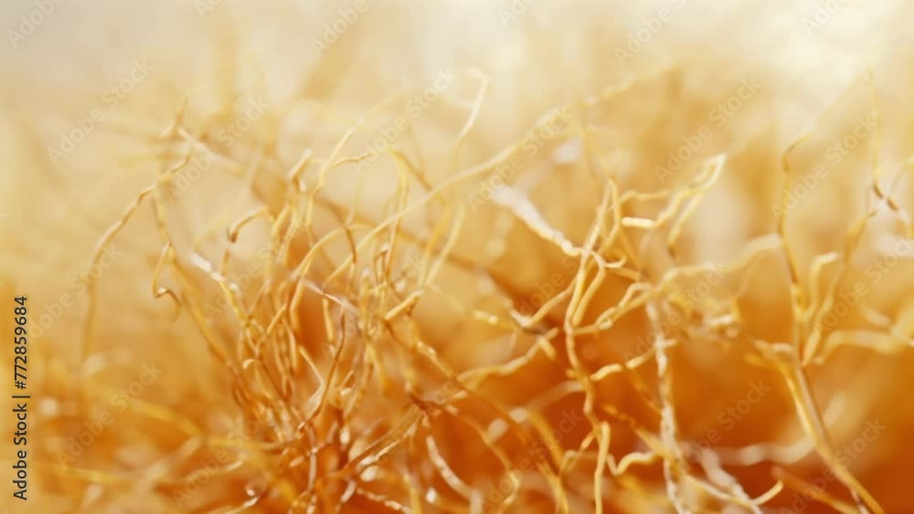 Zoomedin photo of a single root hair showcasing the microscopic ...