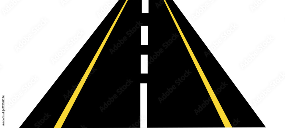 Straight asphalt road templates. seamless road background vector ...