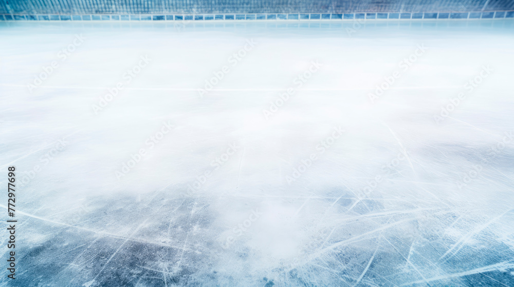 Ice hockey rink texture top view blurry background Stock Photo | Adobe ...