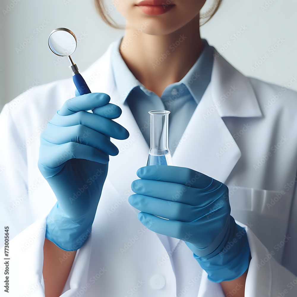 Scientific Analysis in Progress: A Professional Conducting a Detailed ...