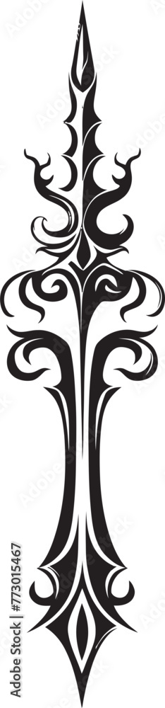 Knights Valor Fantasy Sword Emblem Dragon Slayer Sword Graphic Design ...