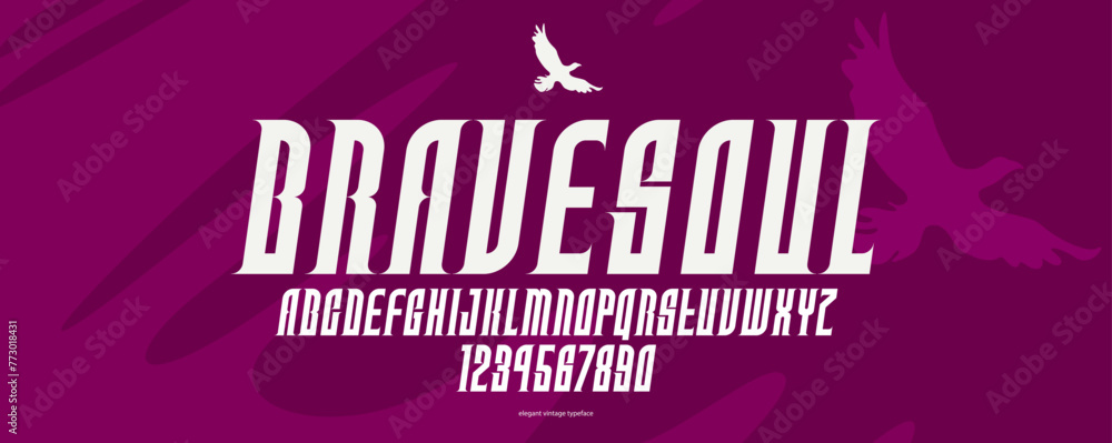 Luxury elegant vector font for logos and emblems, modern letters ...