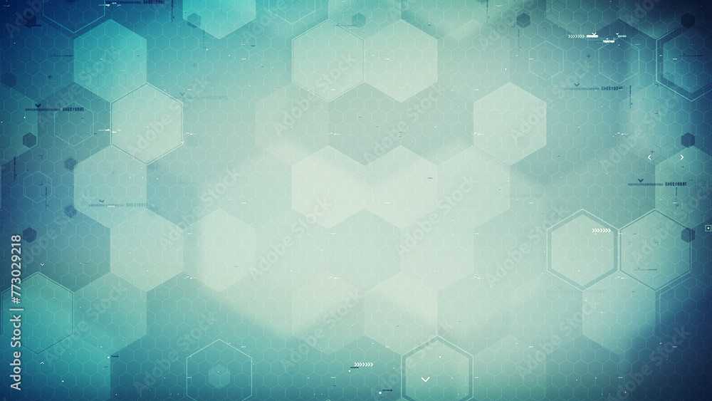 Editable Hexagon Science Background Stock Template | Adobe Stock