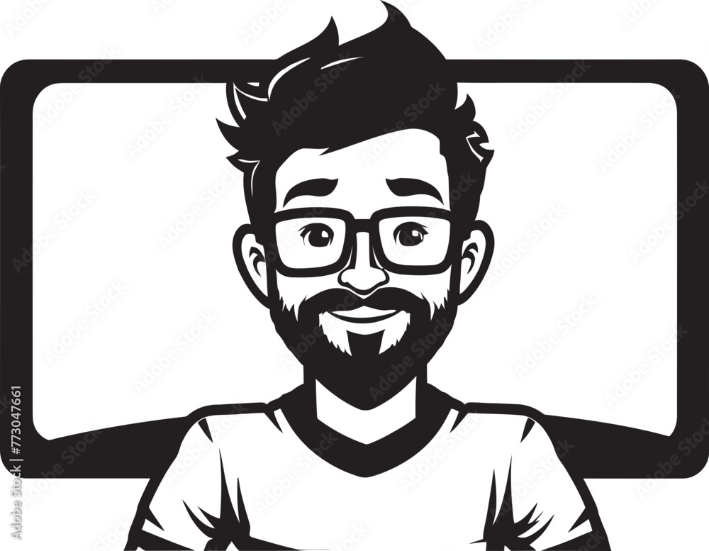 Message Messenger Cartoon Character with Sign Emblem Graphic Signpost ...