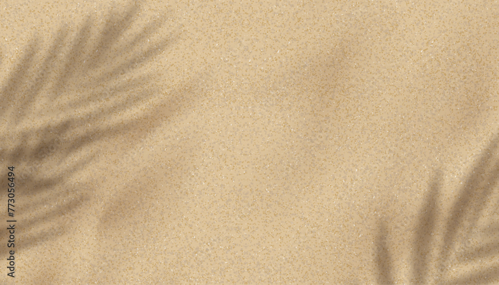 Sand texture background with leaves shadow,leaf silhouette on Brown ...
