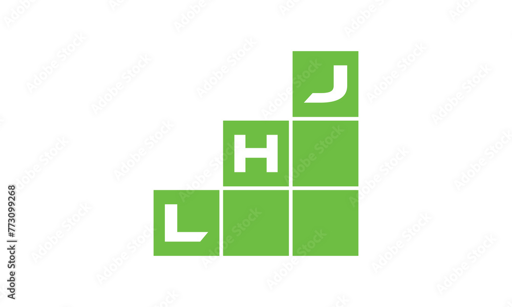 LHJ initial letter financial logo design vector template. economics ...