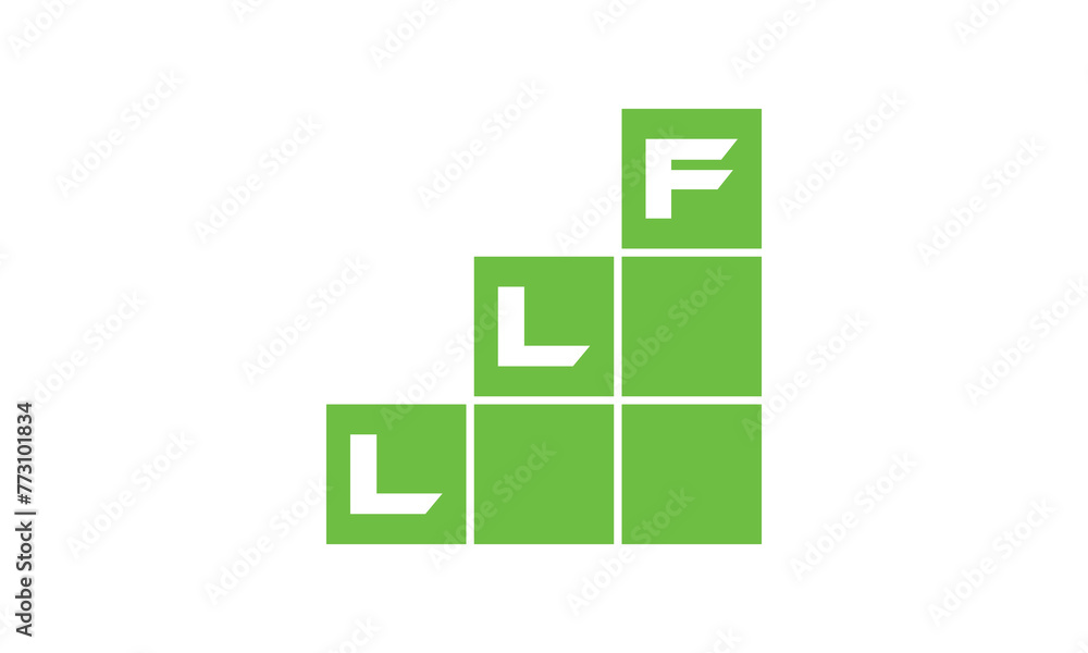 LLF initial letter financial logo design vector template. economics ...