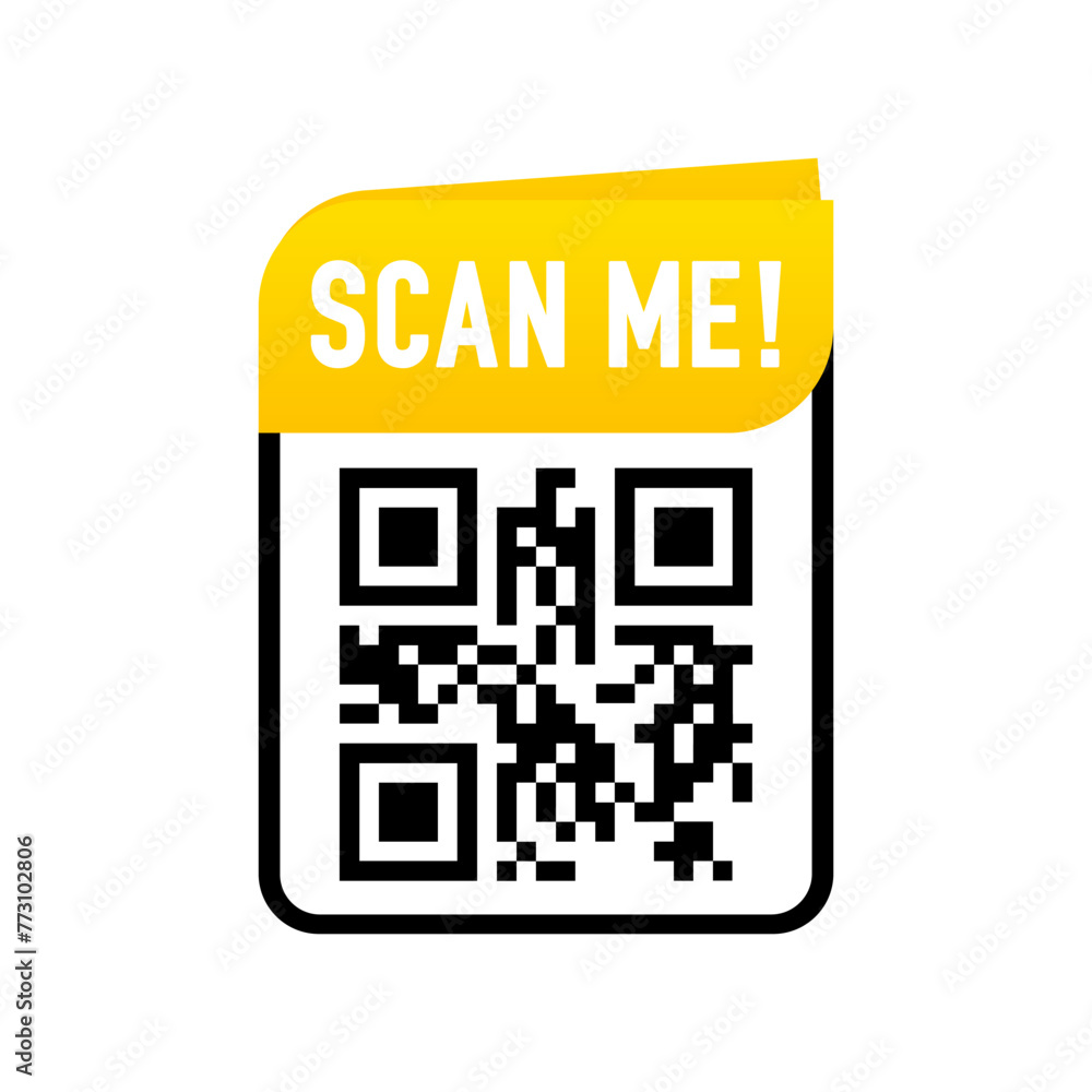 Qr Code Scan Icon Set Scan Me Frame Qr Code Scan For Smartphone Qr Code For Mobile App