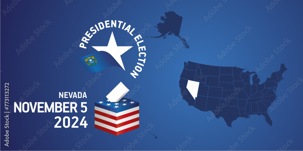 USA Presidential election November 5, 2024. Voting Day 2024 in Nevada ...