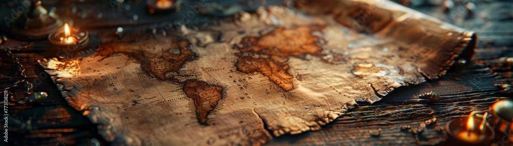 The ancient map revealed hidden treasure locations, untouched for ...