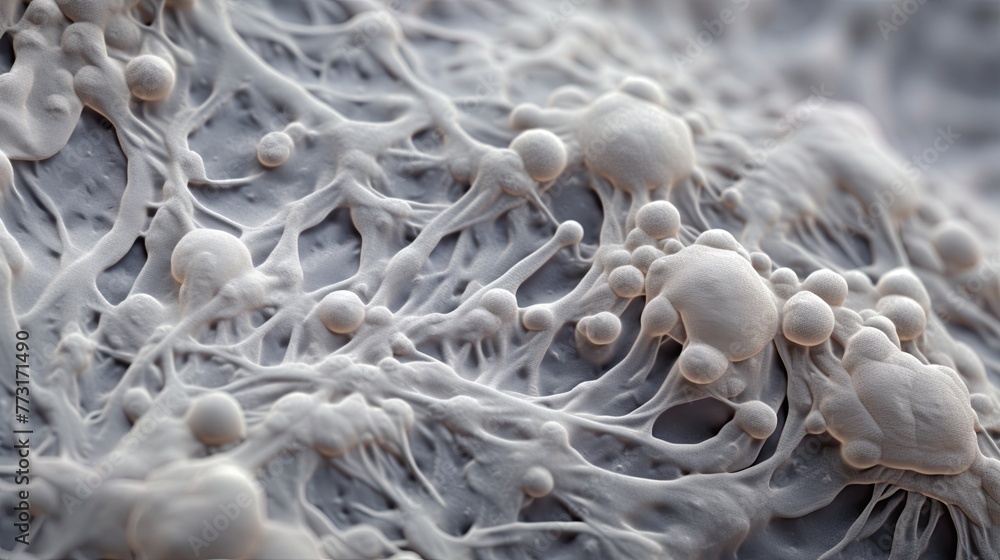 Microscopic view of fungi mycelium. Texture, Background ,Wallpaper ...