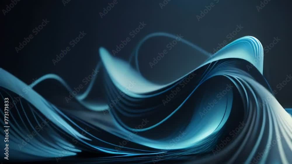 Vidéo Stock abstract 3D background with a dynamic wave made of ...