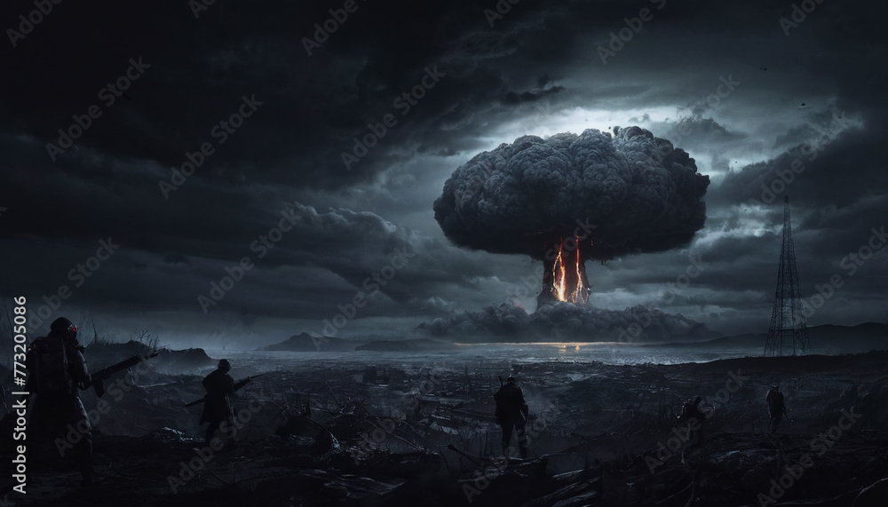 nuclear war. the consequences of a nuclear war. nuclear explosion. the ...