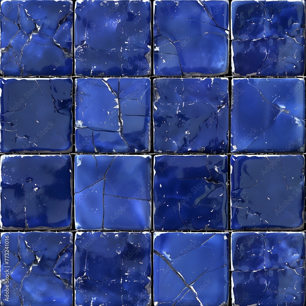 blue texture royal blue glossy tile texture, 2d, albedo, flat map ...