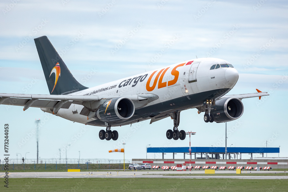 PRAGUE - March 29, 2024: ULS Airlines Cargo Airbus A310-308(F) REG:TC ...