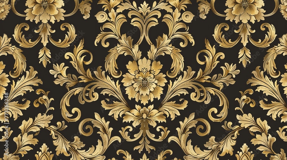 Regal Damask Craft a pattern inspired by traditional damask motifs ...