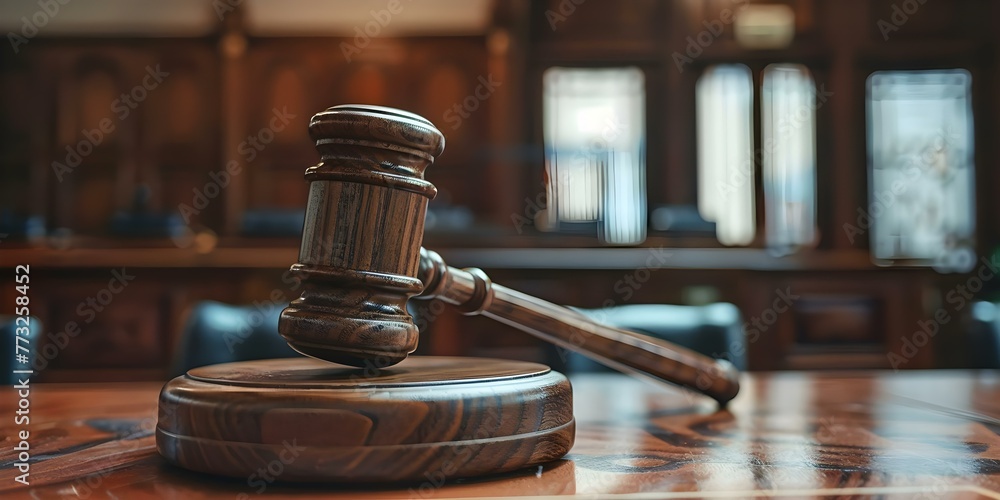 Symbol of Authority and Finality: Photo of a Judge's Gavel in a ...