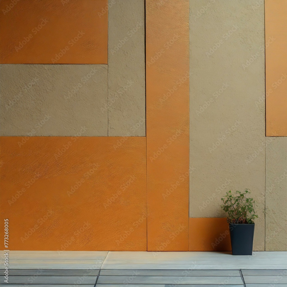 yellow wall .A minimalist Thermo Cool wall design characterized by ...