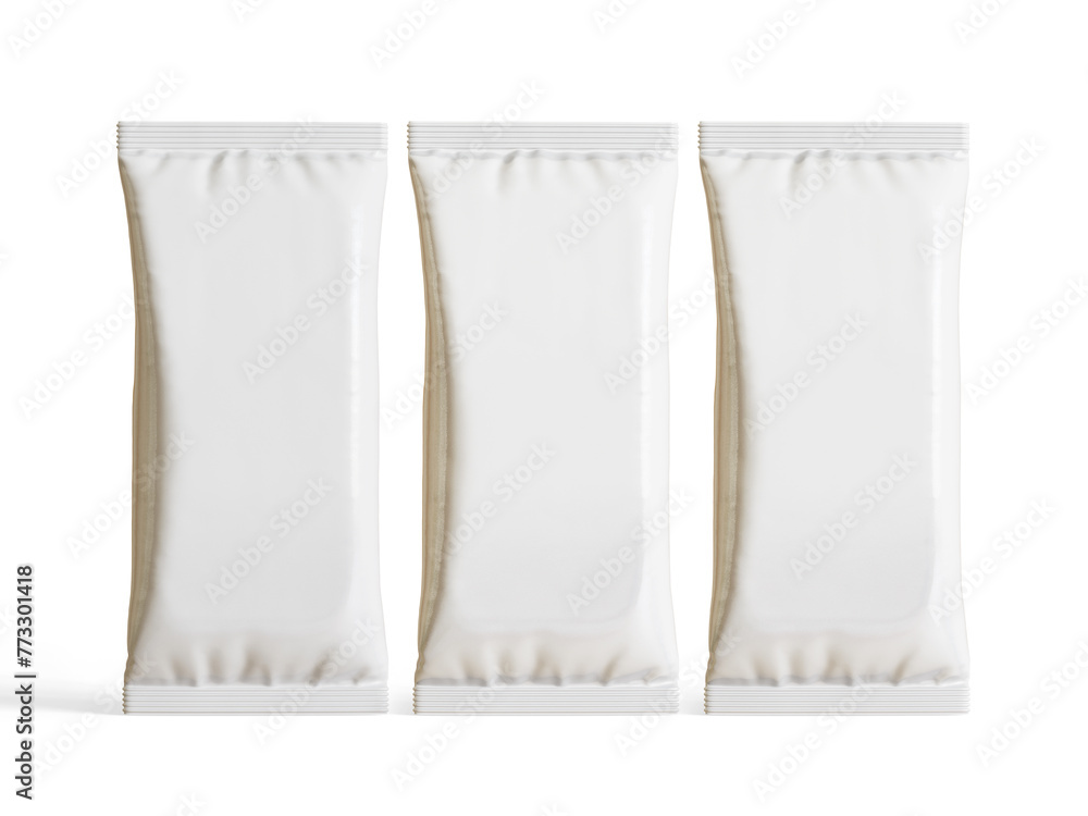 Snack bar packaging white color realistic texture 3D rendered Stock ...