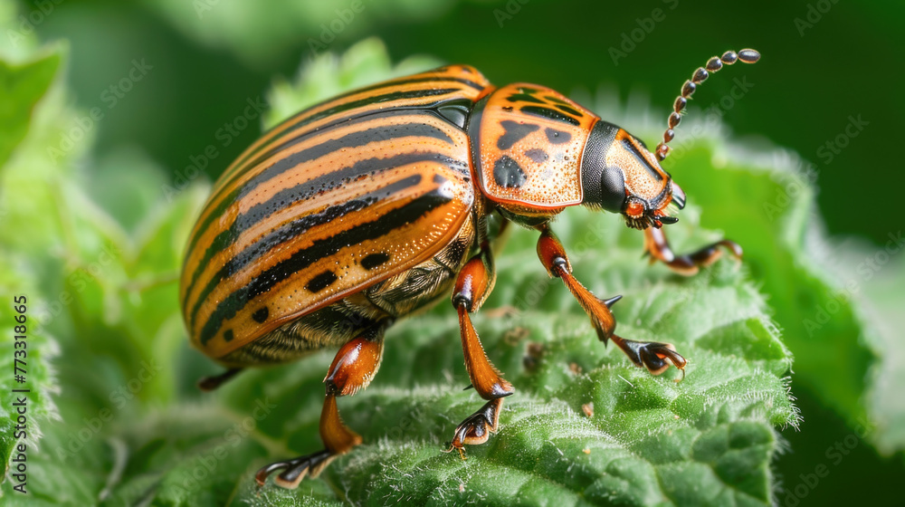 The Colorado potato beetle also known .as the Colorado beetle, the ten ...