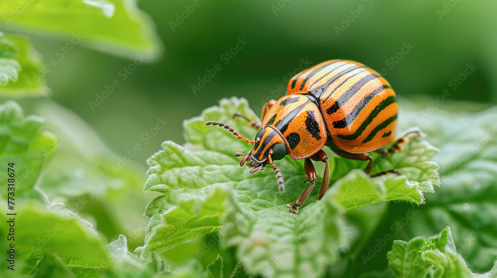 The Colorado potato beetle also known .as the Colorado beetle, the ten ...
