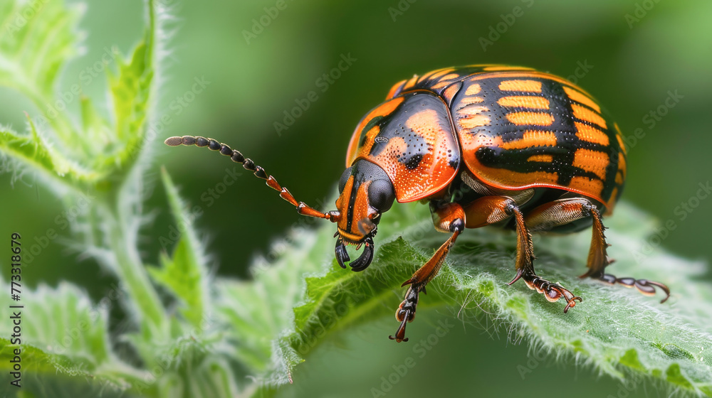 The Colorado potato beetle also known .as the Colorado beetle, the ten ...
