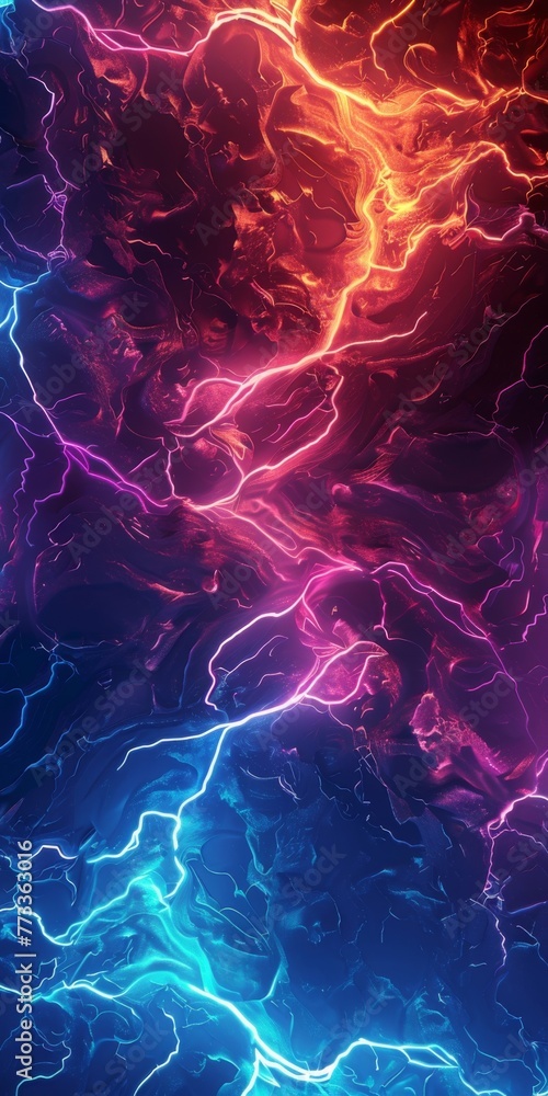 colorful electric background, 3d, background image for mobile phone ...