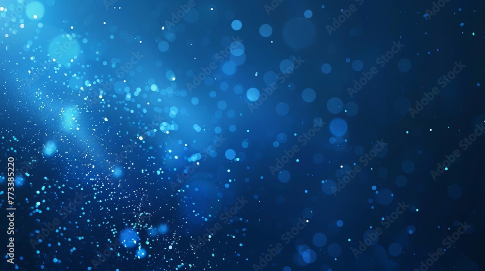 Abstract blue gradient background with shiny, glowing light effect and ...
