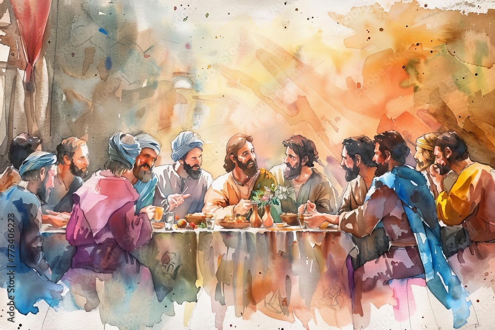 The Last Supper,Jesus Christ,Maundy Holy Thursday,New Testament scene ...